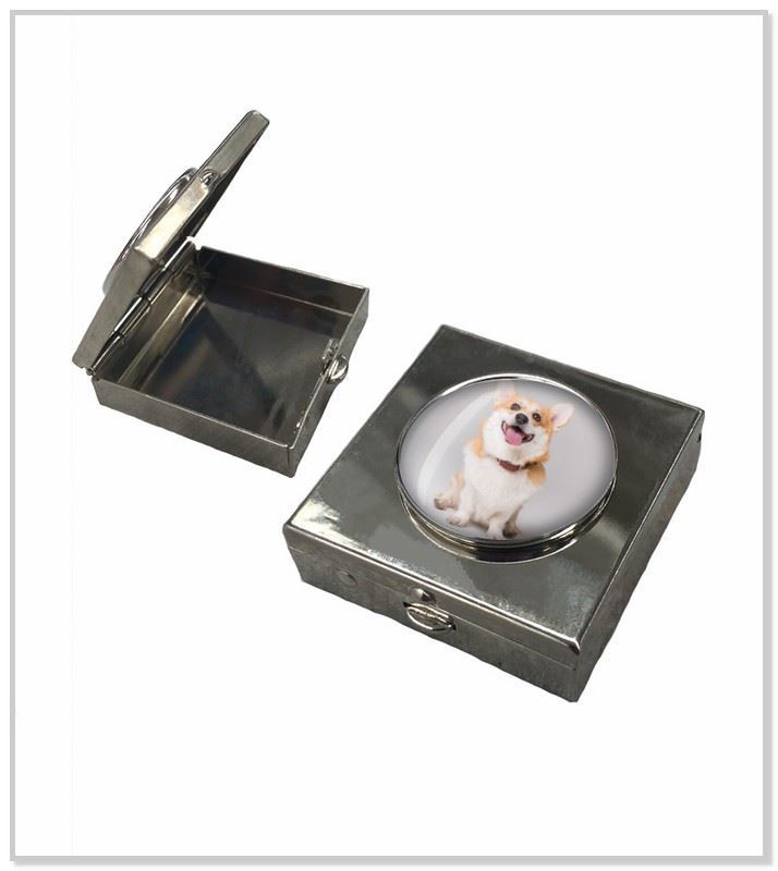 Square Metal Pill Box || Max 200 Online Jewelry Store